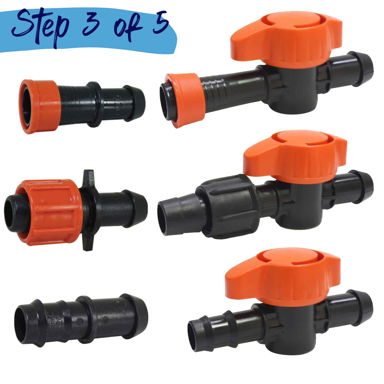 Afriq Drip 16mm Off-Take Connectors + Mini Valves for Drip Irrigation ...